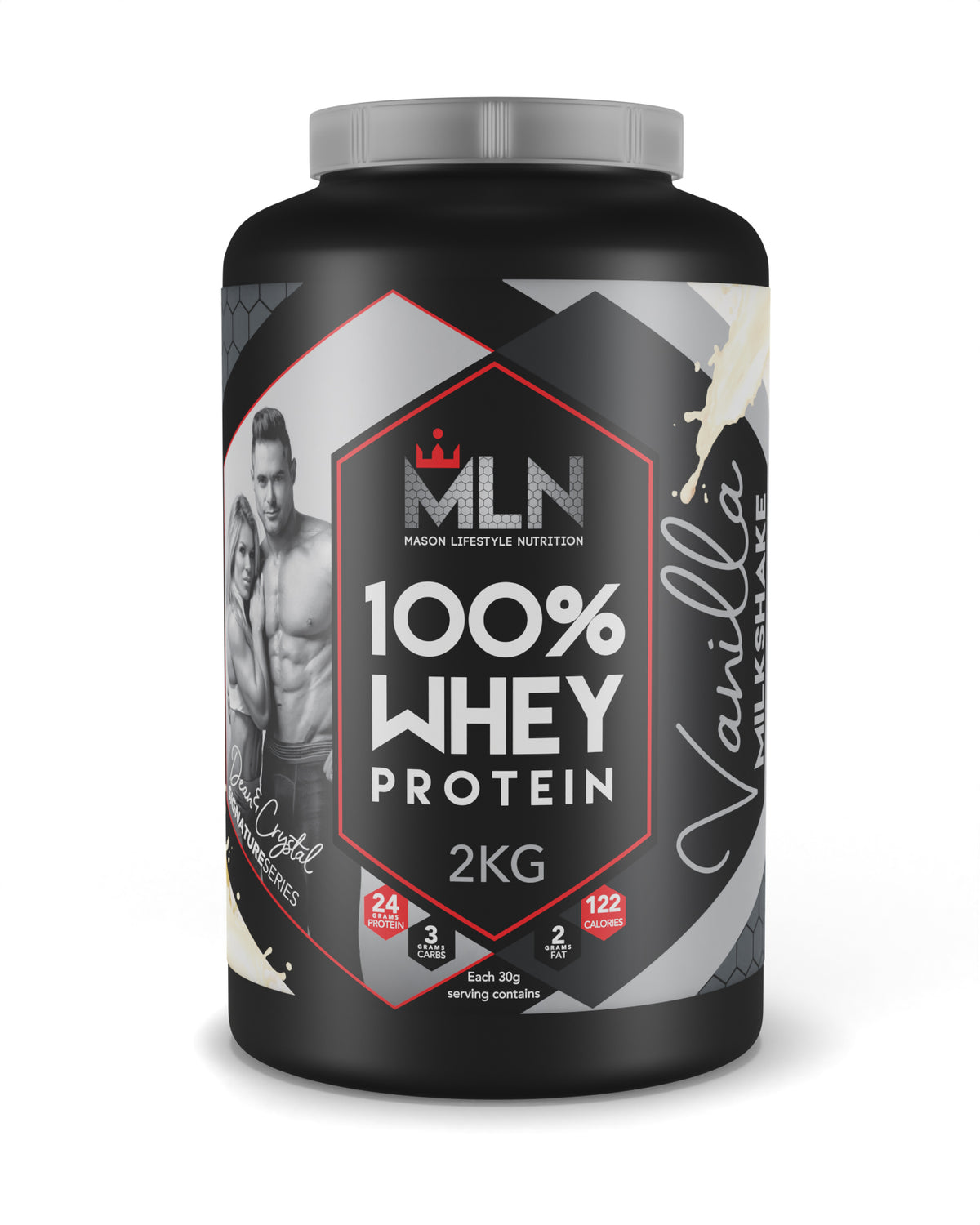 MLN 100% Whey Protein Vanilla Milkshake 2kg — Mi Movement
